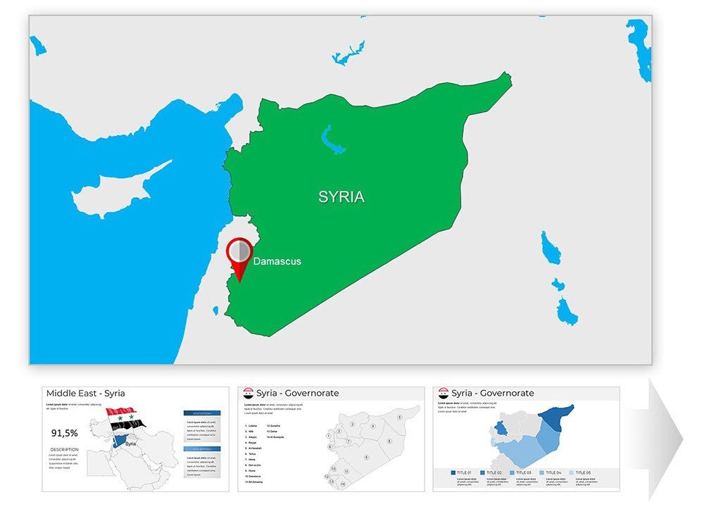 Syria PowerPoint maps | ImagineLayout.com