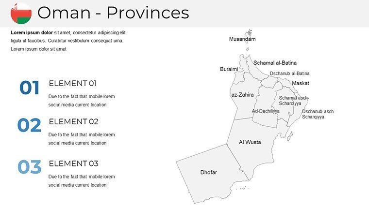 Oman PowerPoint Maps Template for Presentation