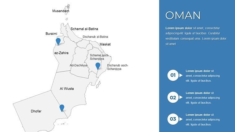 Oman PowerPoint Maps Template for Presentation