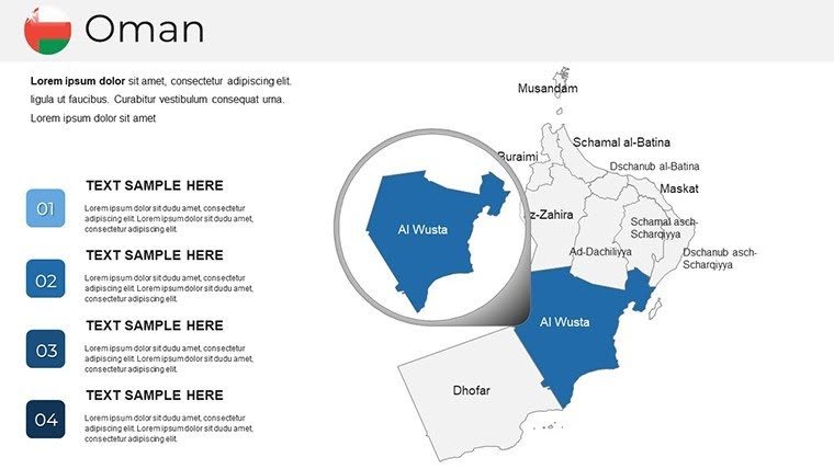 Oman PowerPoint Maps Template for Presentation