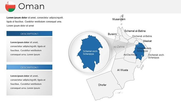 Oman PowerPoint Maps Template for Presentation
