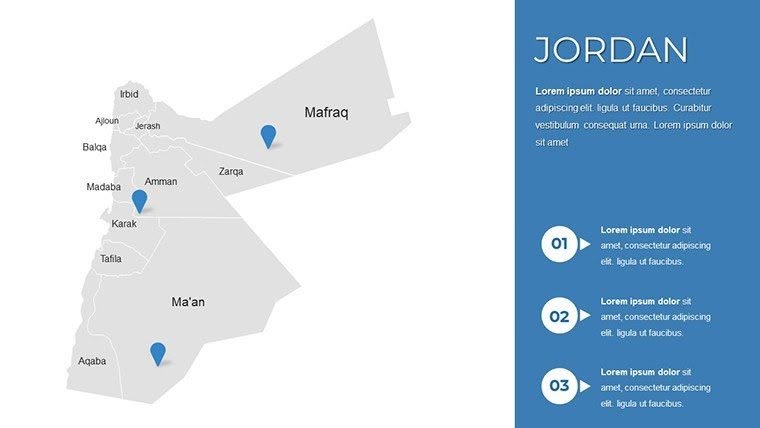 Jordan PowerPoint Maps Template - Presentation