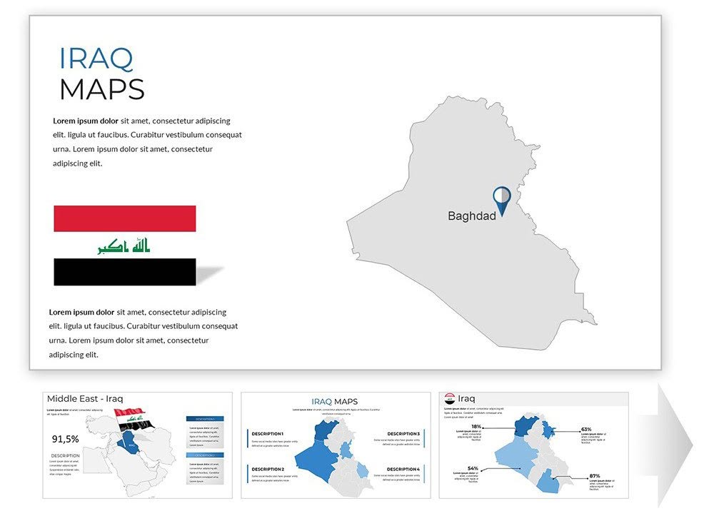 Iraq PowerPoint maps | ImagineLayout.com