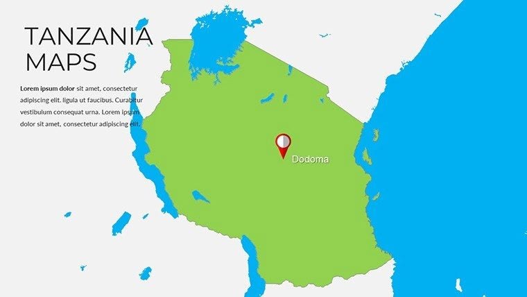 Tanzania PowerPoint Maps Presentation Template: Download PPT