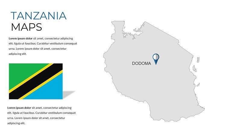 Tanzania PowerPoint Maps Presentation Template: Download PPT