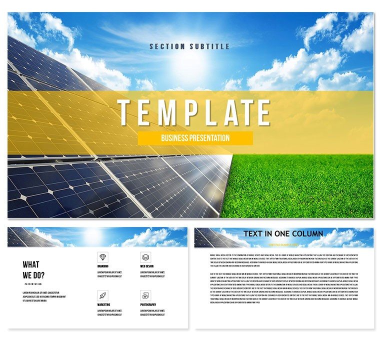 Solar Panels PowerPoint Presentation ImagineLayout