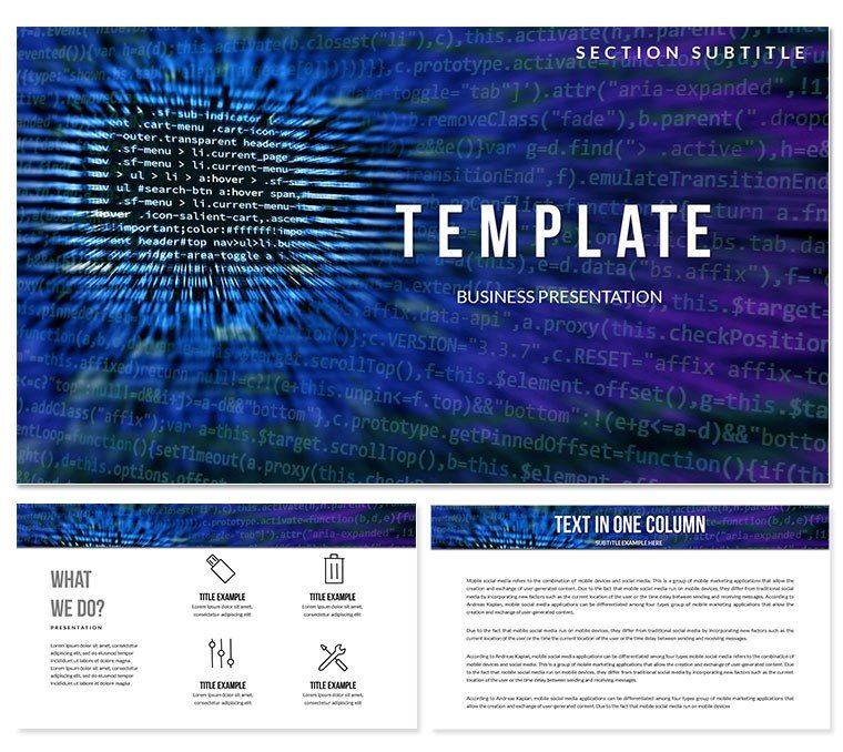 Software Code PowerPoint Templates
