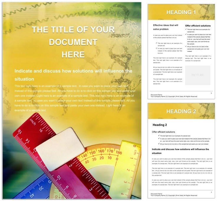 Rules for drawing Word templates