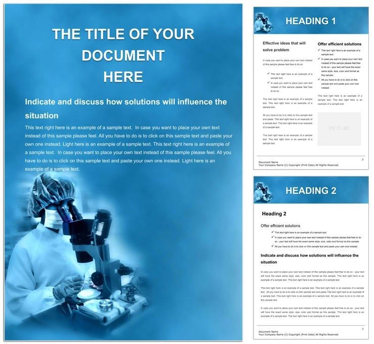 Laboratory Testing Word document template