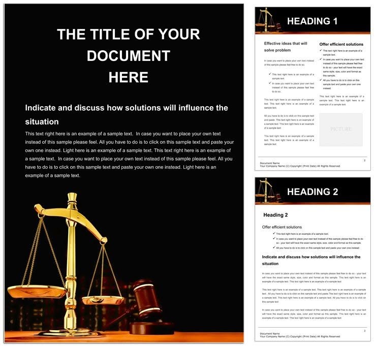 Judicial Authority Word template