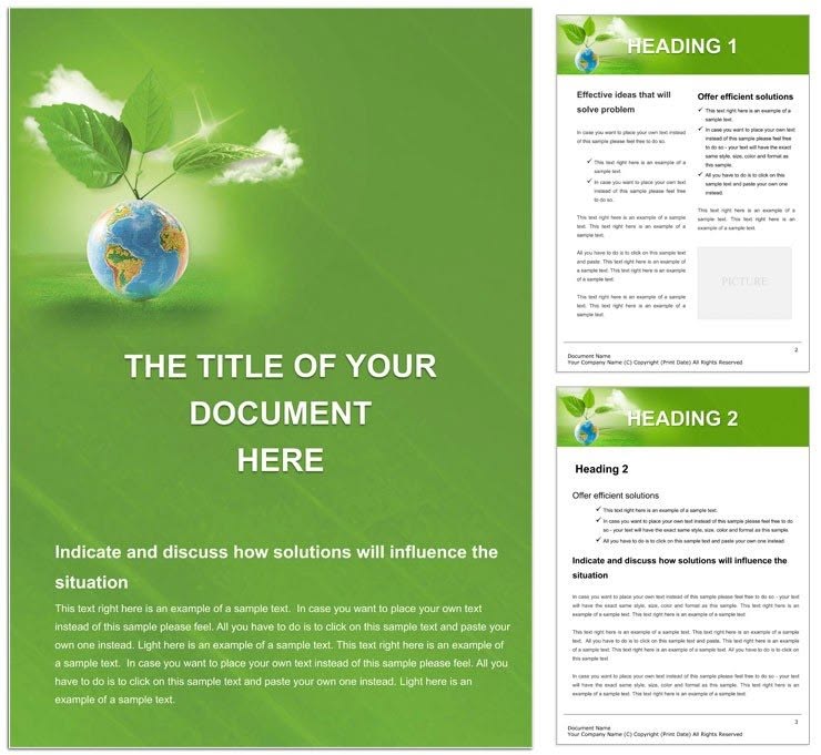 Eco - Earth Word Templates